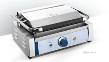 Single Head Top & Bottom Both Grooved Panini Grill - KitchenSpot