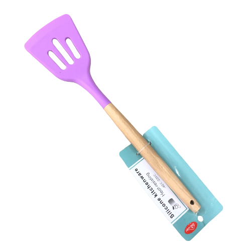 Silicon Egg Turner (With Wooden Handle ) - KitchenSpot