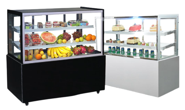 1.2m 3-layer Vertical Refrigerated Deli Case - KitchenSpot