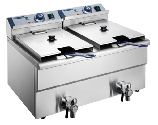 12L Electric 2-Tank Fryer - KitchenSpot