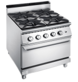 900 Series 4-Burner Gas Range With Electric Oven - KitchenSpot