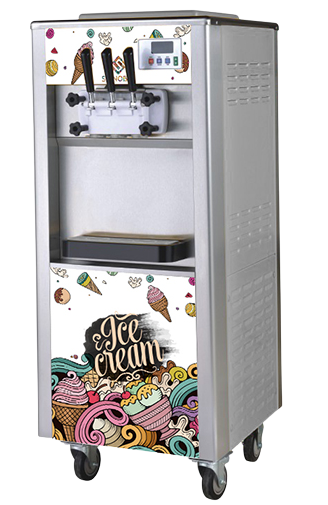 Floor Standing 25-28L Soft Ice Cream Machine - KitchenSpot