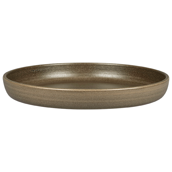 Selva DARK BROWN ROUND DEEP PLATES 28cm – KitchenSpot